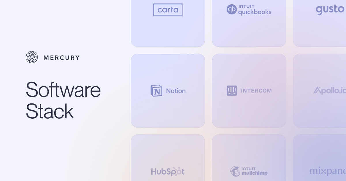 Software Stack The Ultimate Software Guide For Startups Mercury 6720